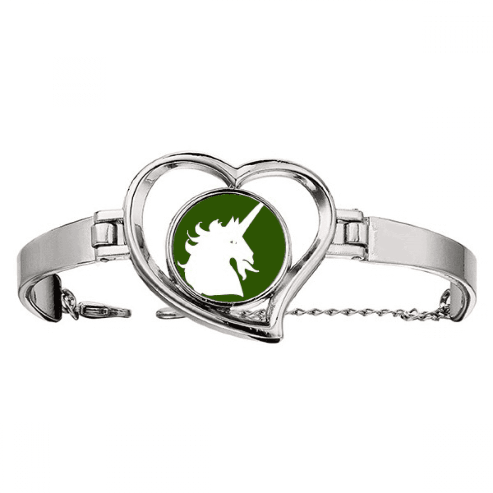 fierce ability horn animals bracelet heart jewelry wire bangle ...