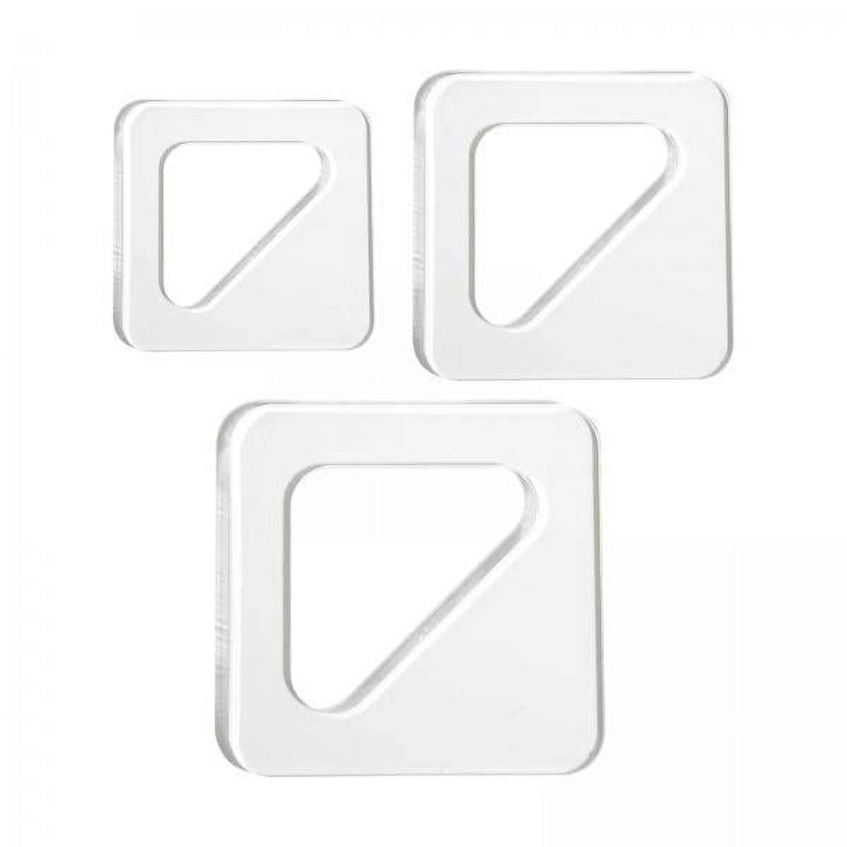 figatia 2x3x Triangle Tracing Stencils Guide Tools for Kitchen Clear ...