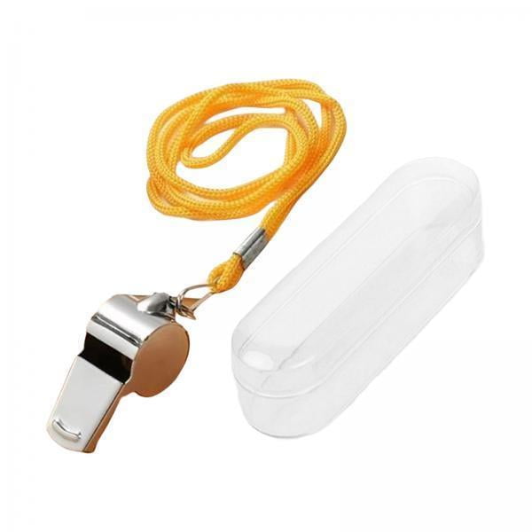 Figatia 3x Stainless Steel Sports Super Loud Referee Whistle With