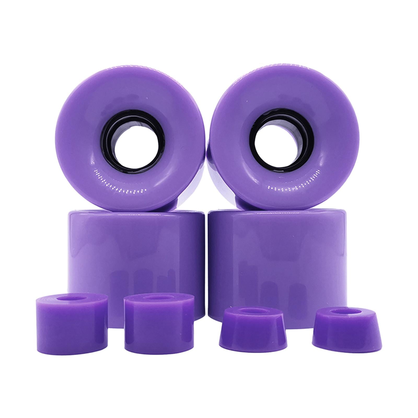 figatia 4 Pcs Skateboard Wheels Cruiser Wheels Replacement Smooth 60mm ...