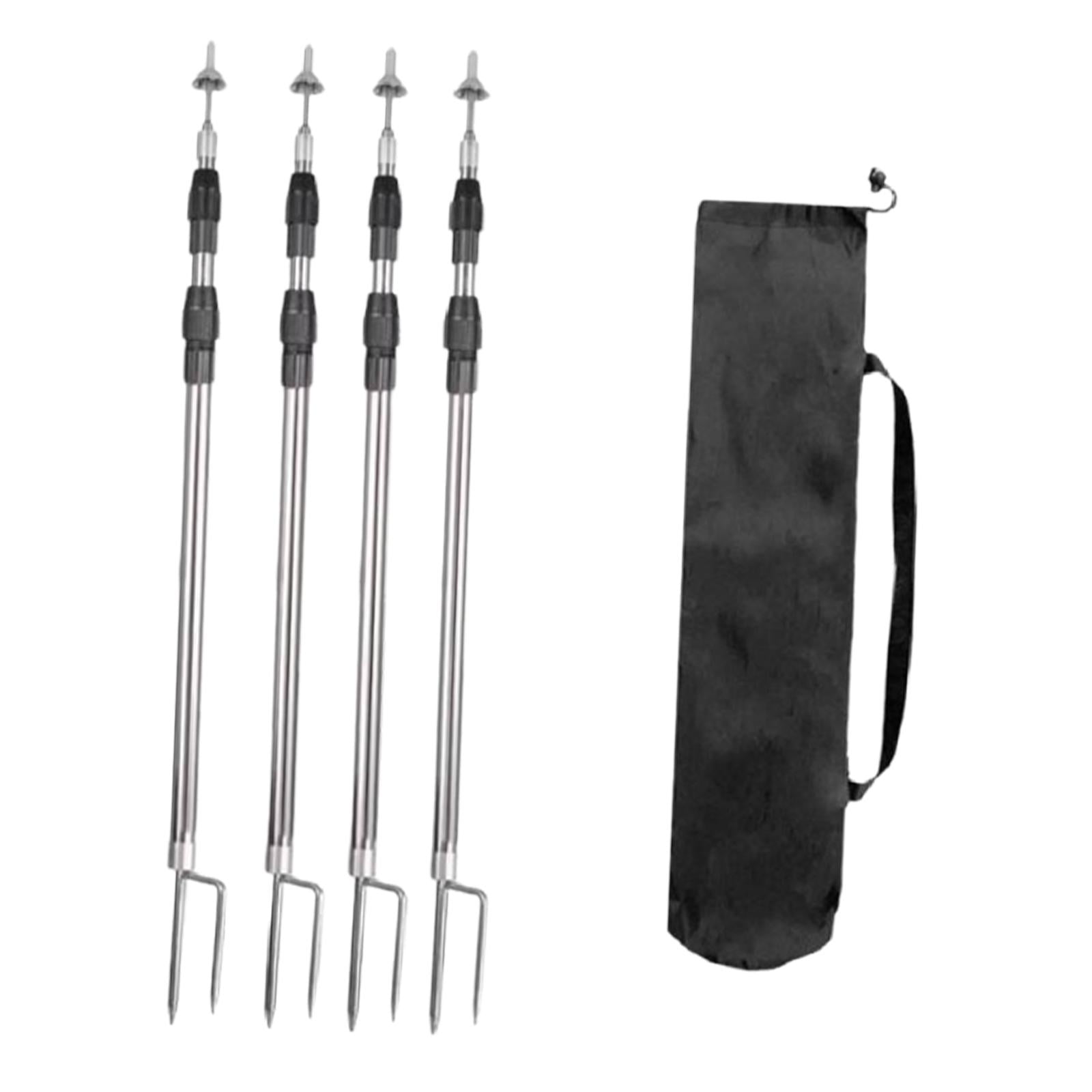 figatia 4Pcs Tarp Poles Replacement Universal Support Rods Tent Rods ...