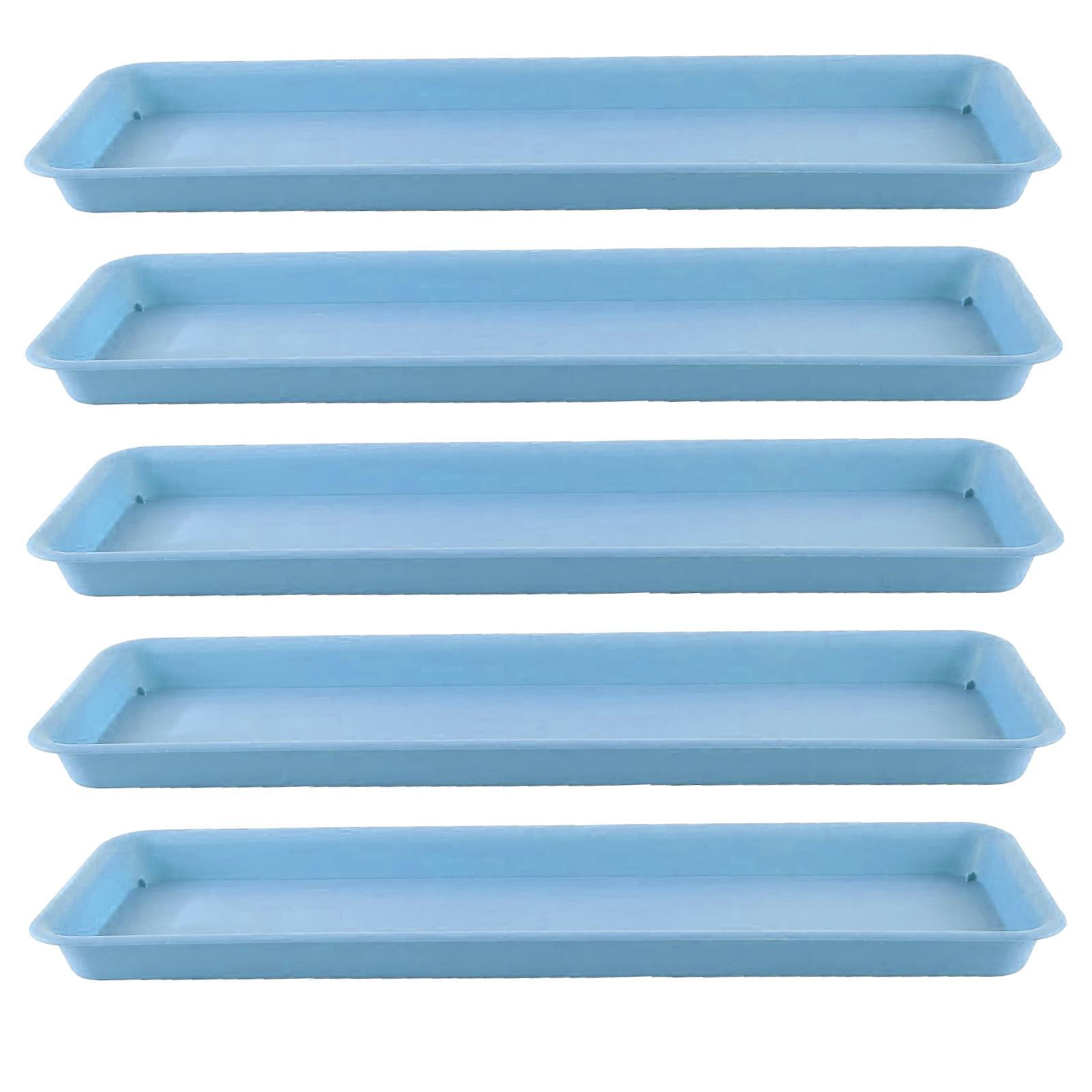 figatia 5 Pieces Plant Saucers Plant Trays ,Rectangular Planter Trays ...
