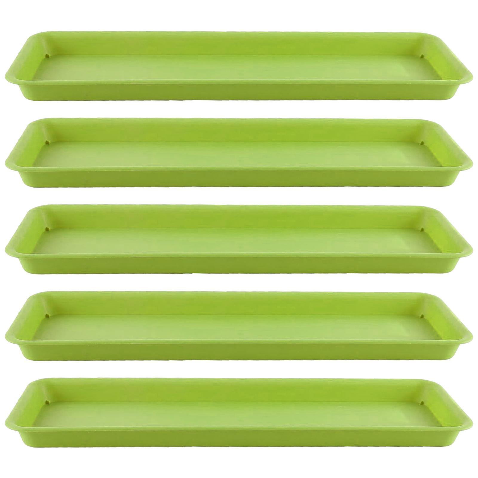 figatia 5 Pieces Plant Saucers Plant Trays ,Rectangular Planter Trays ...