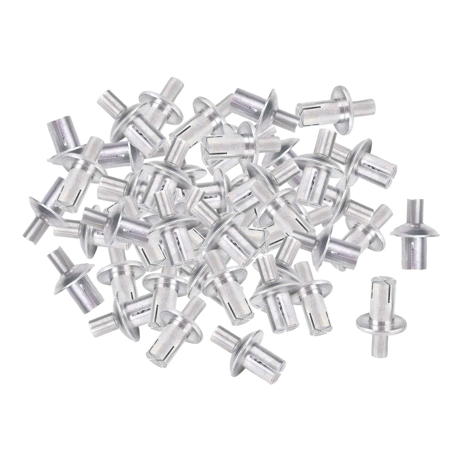 figatia 50 Pieces Tapping Expansion Screws Head Piercing Rivets Sturdy ...