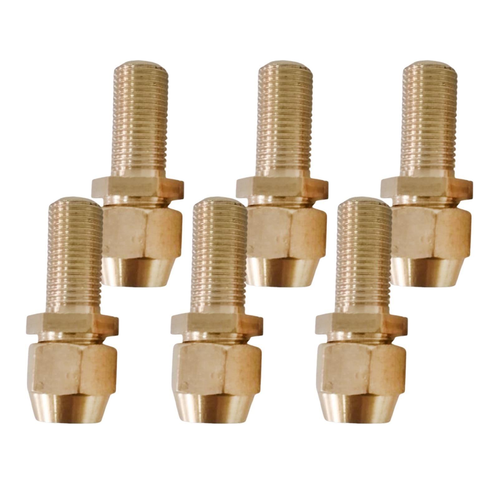 figatia 6 Pieces Brass Gas Jet Tips, Gas Burner Jet Nozzle Replacement ...