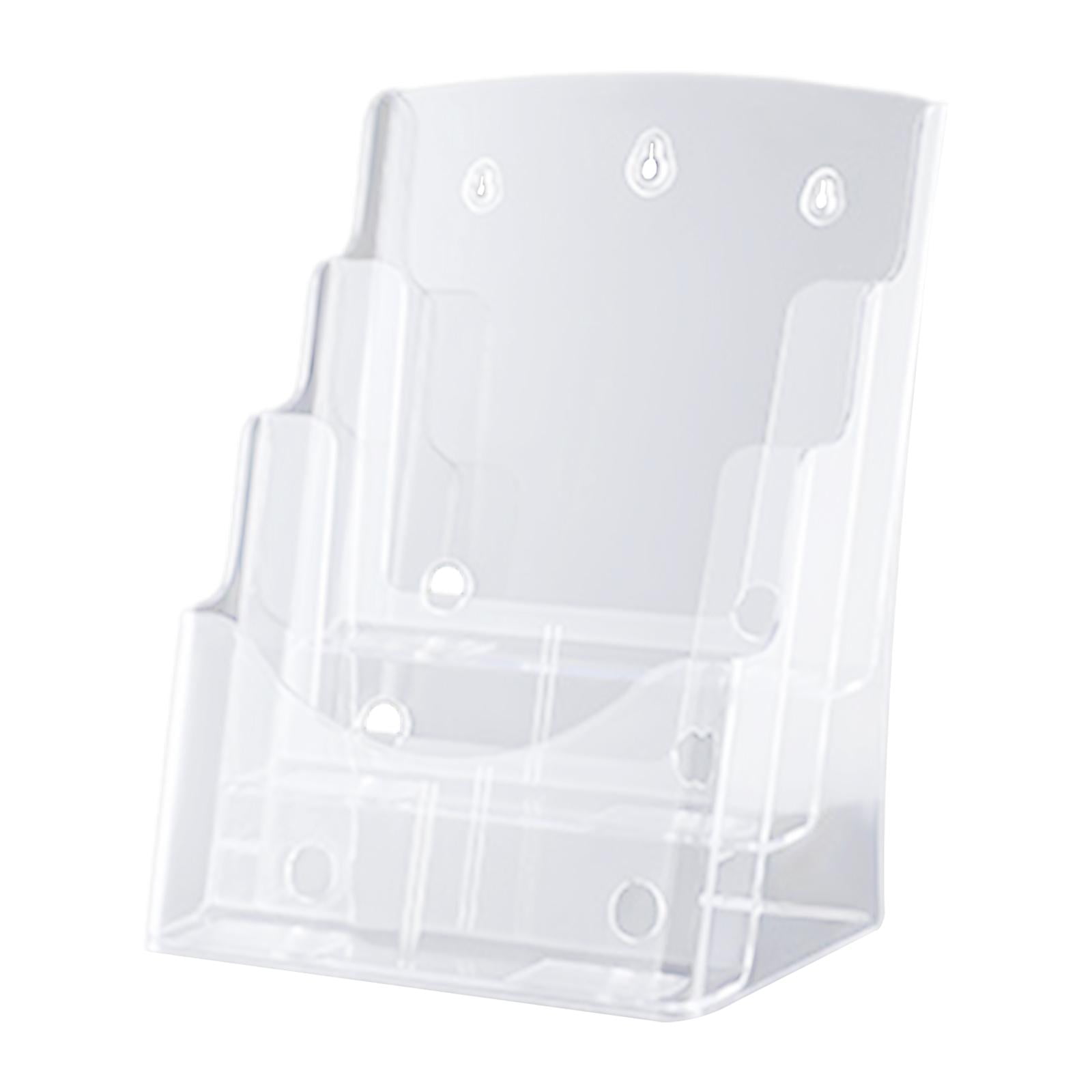 figatia Acrylic Display Stand,Business Card Holder Clear Flyer Brochure ...