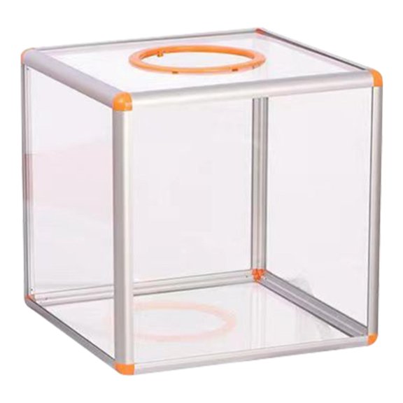 Modern Suggestion Box with Lock Acrylic Donation Box, Black Money ...
