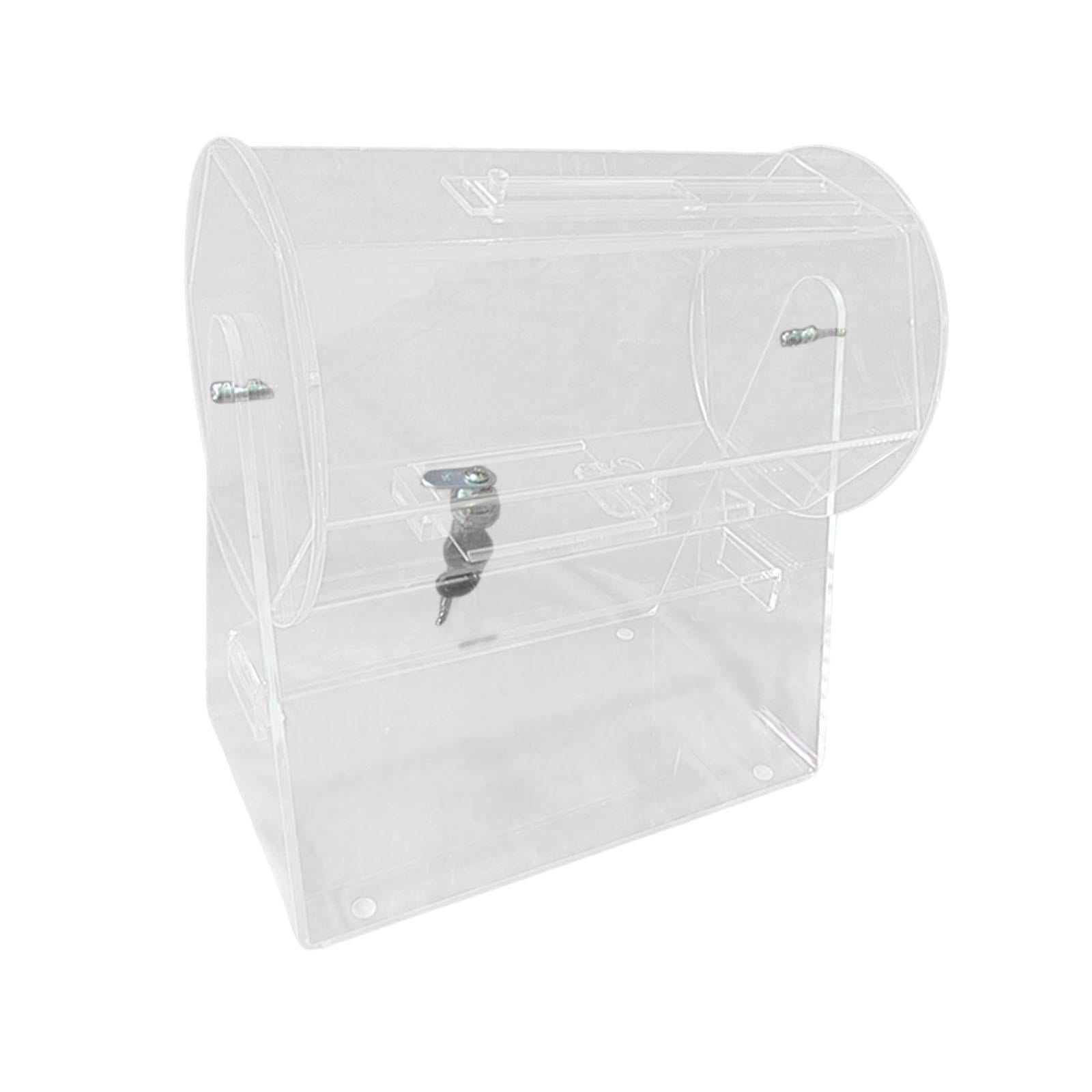 figatia Acrylic Raffle Drum Raffle Drawing Ticket Drum Award Machine ...