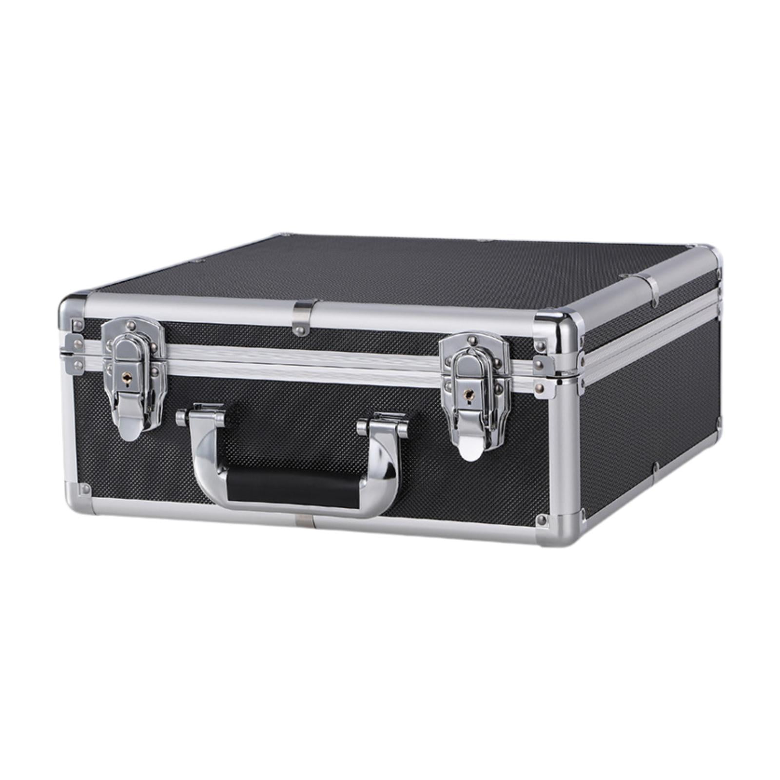 figatia Aluminum Alloy Case Portable Aluminum Lockbox Lockable Sturdy ...