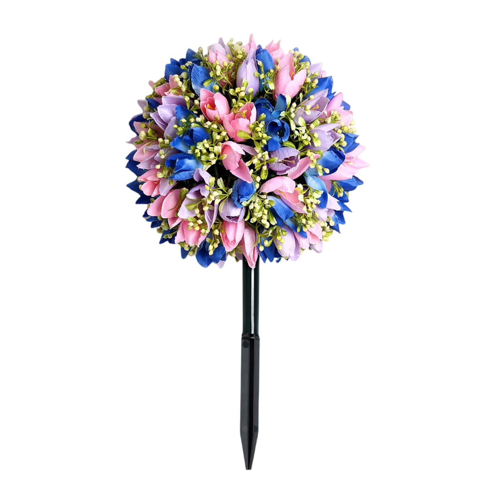 figatia Artificial Flower Garden Stake Photo Props Ornament for Lawn ...