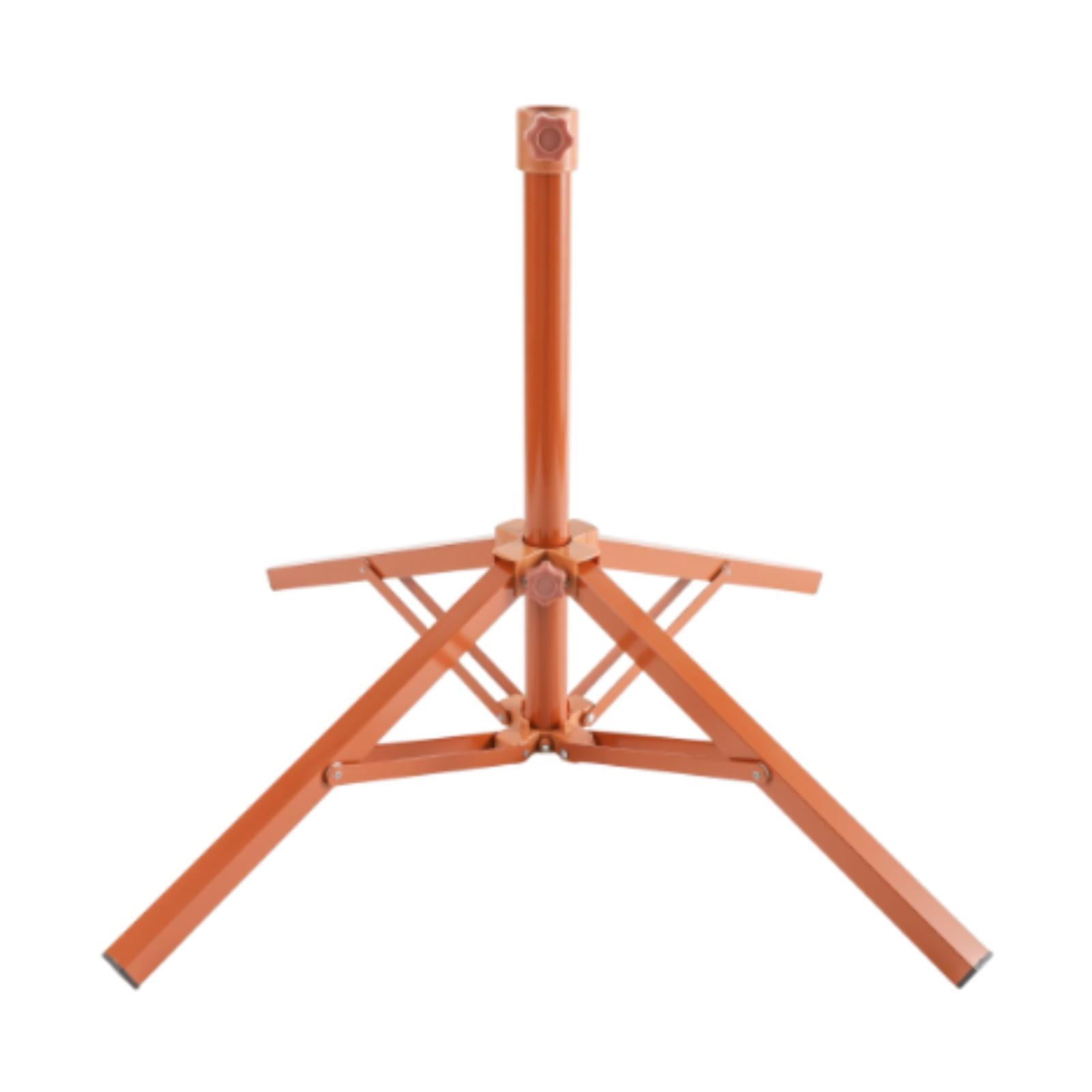 figatia Beach Umbrella Stand Parasol Base Foldable Metal Triangle Stand ...