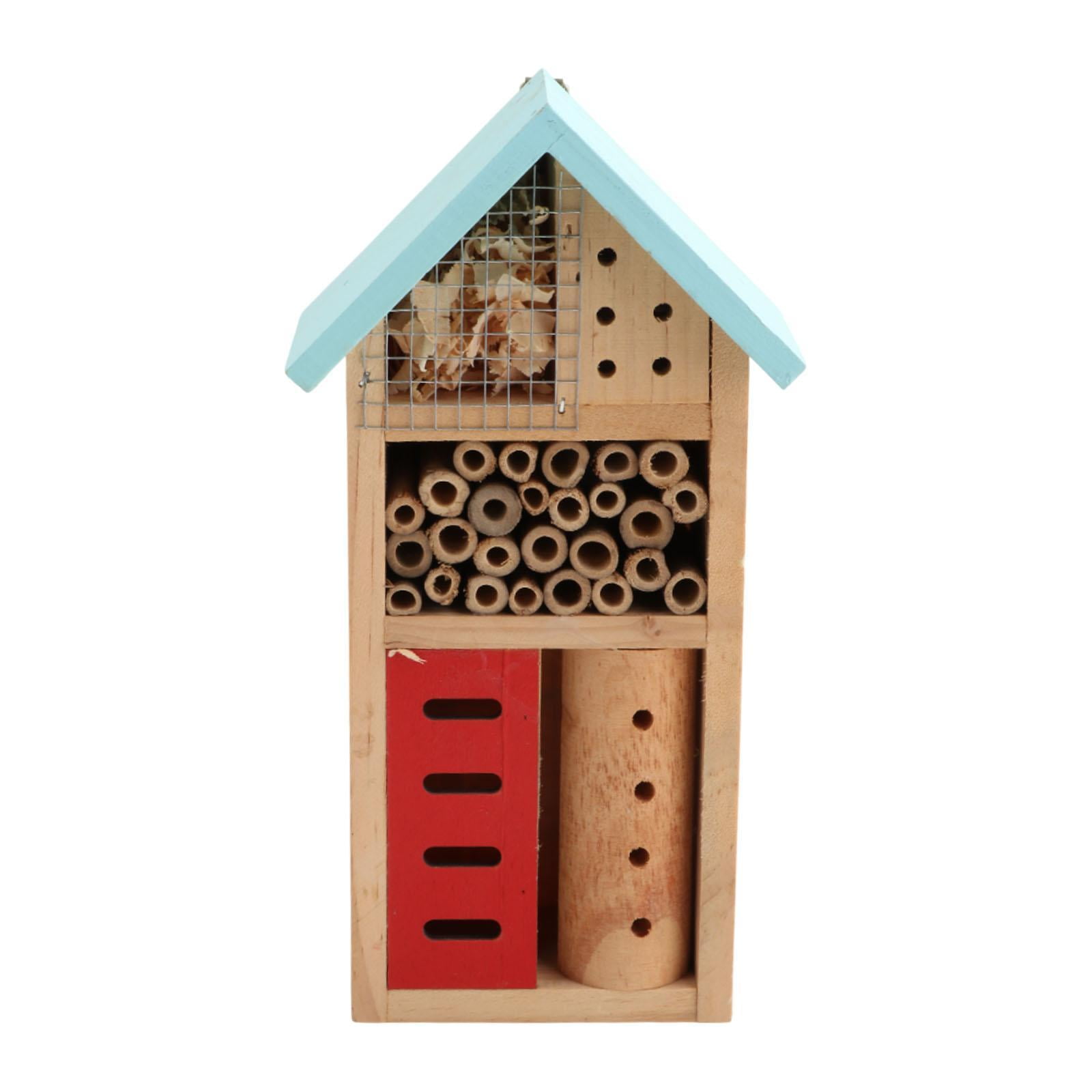 figatia Bee Hotel Bee Hive Box Educational Tool Shelter Ornament ...
