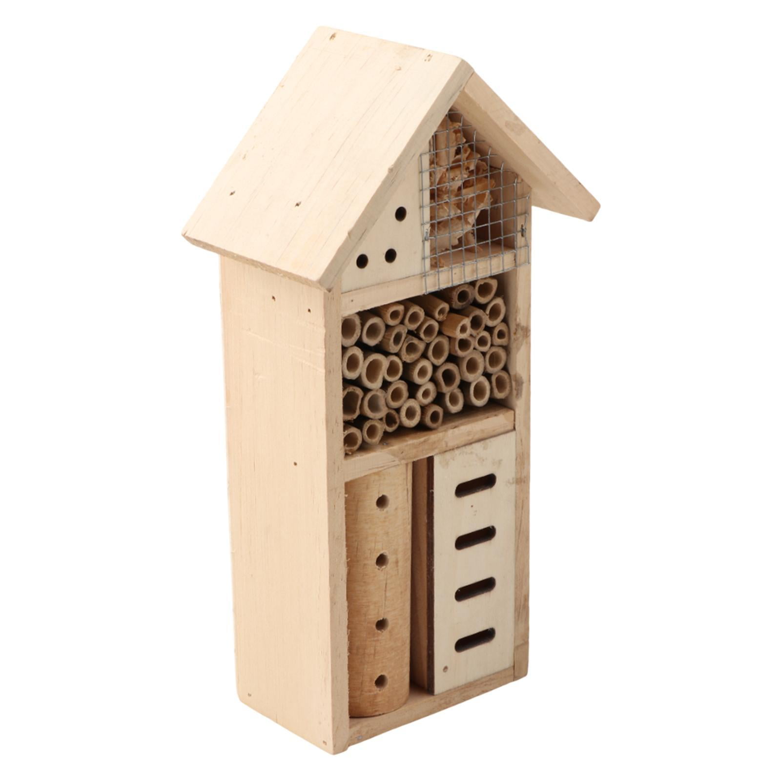 figatia Bee Hotel Bee Hive Box Educational Tool Shelter Ornament ...