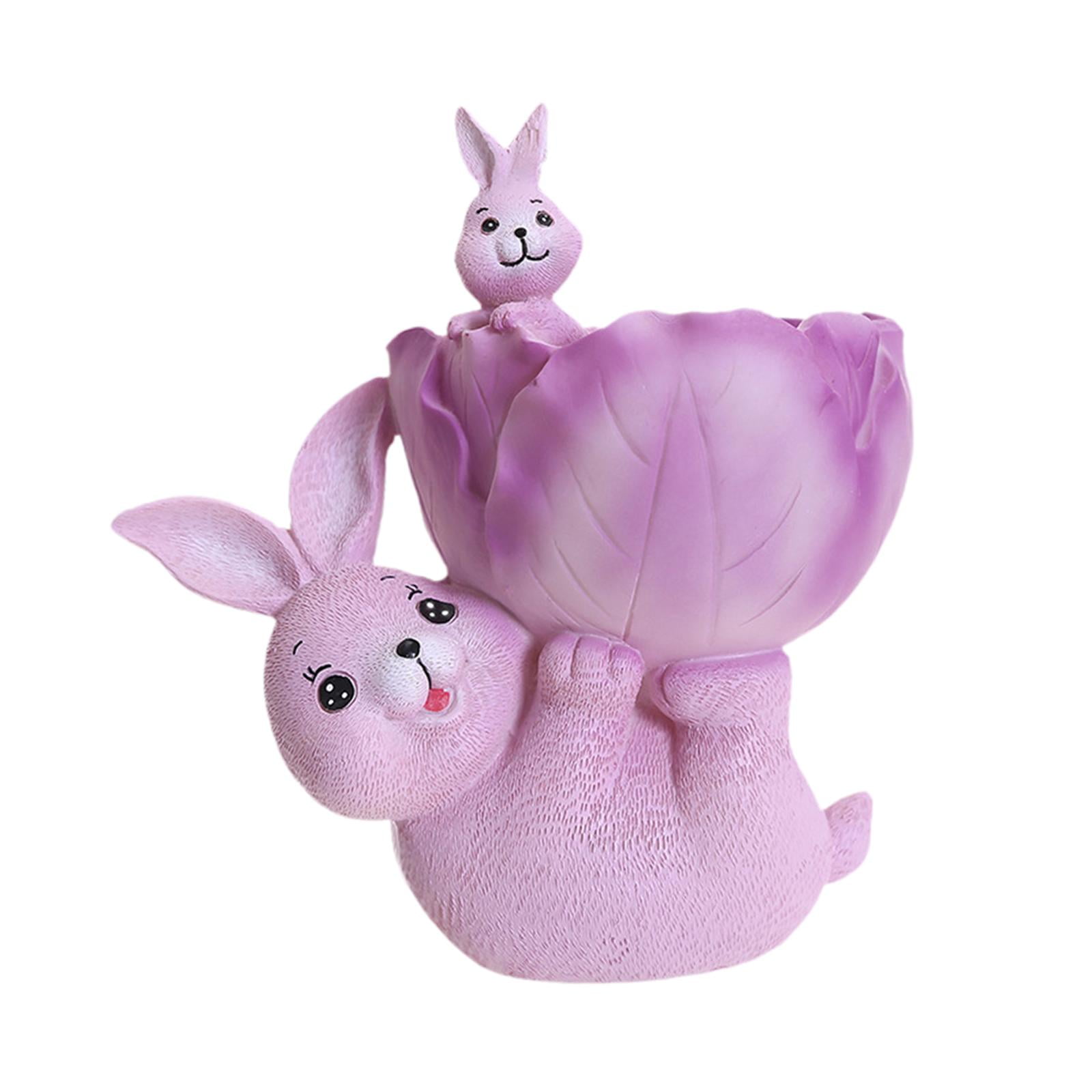 figatia Bunny Planter Pot Animal Shaped Flower Pot for Office Outdoor ...