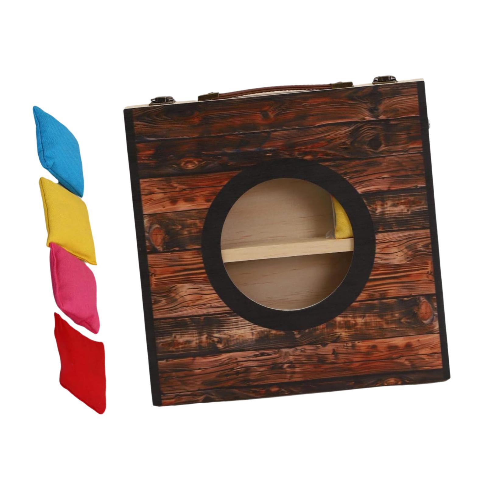 figatia Cornhole Board Corn Toss Game with 4 Bean Bags for Carnival ...