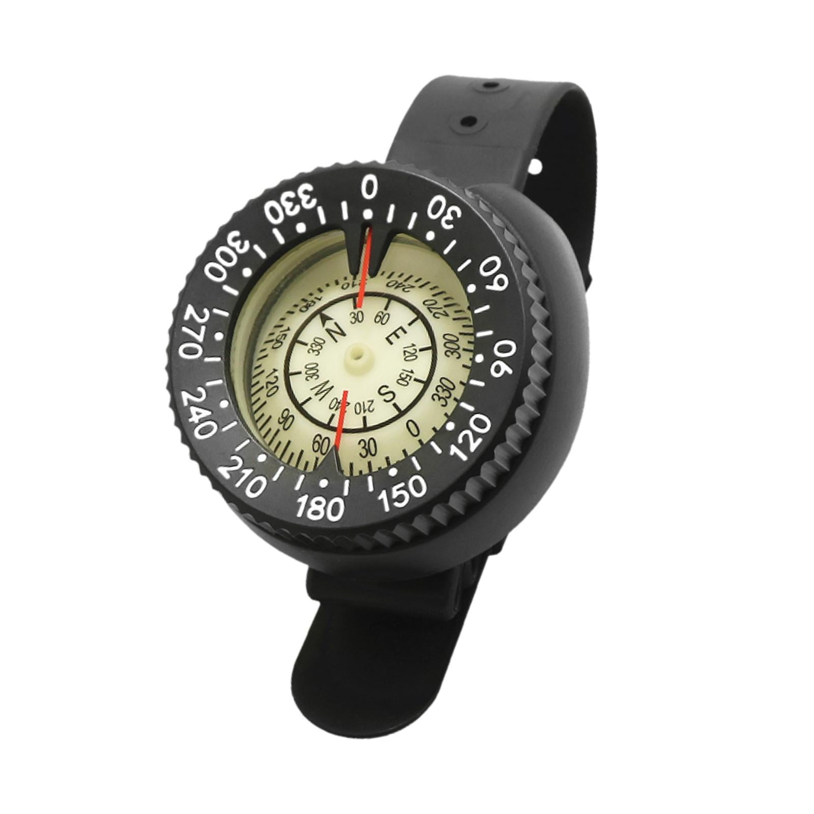 figatia Diving Compass Wrist Glow in The Dark Waterproof Portable ...