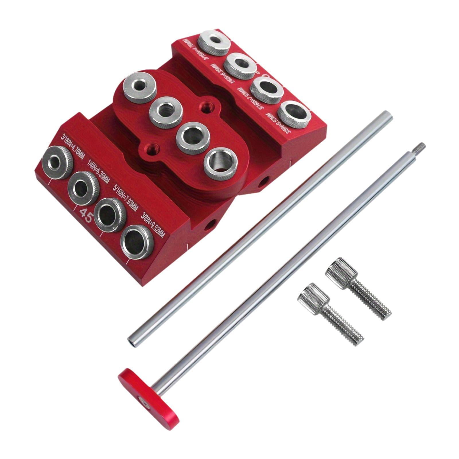 figatia Drill Guide Block Locators Drill Kit Aluminum Alloy Punching ...