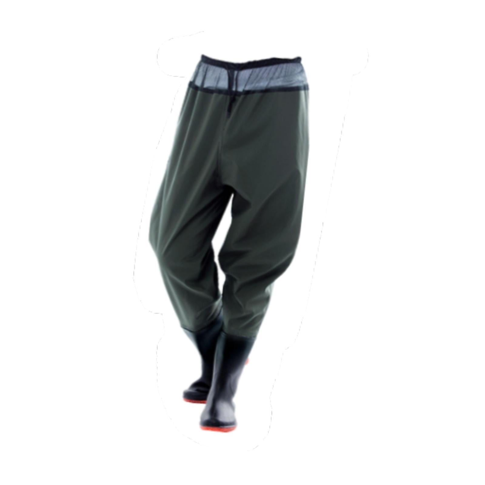 figatia Fishing Waders Lightweight Watertight Non Slip PVC Waist Waders ...