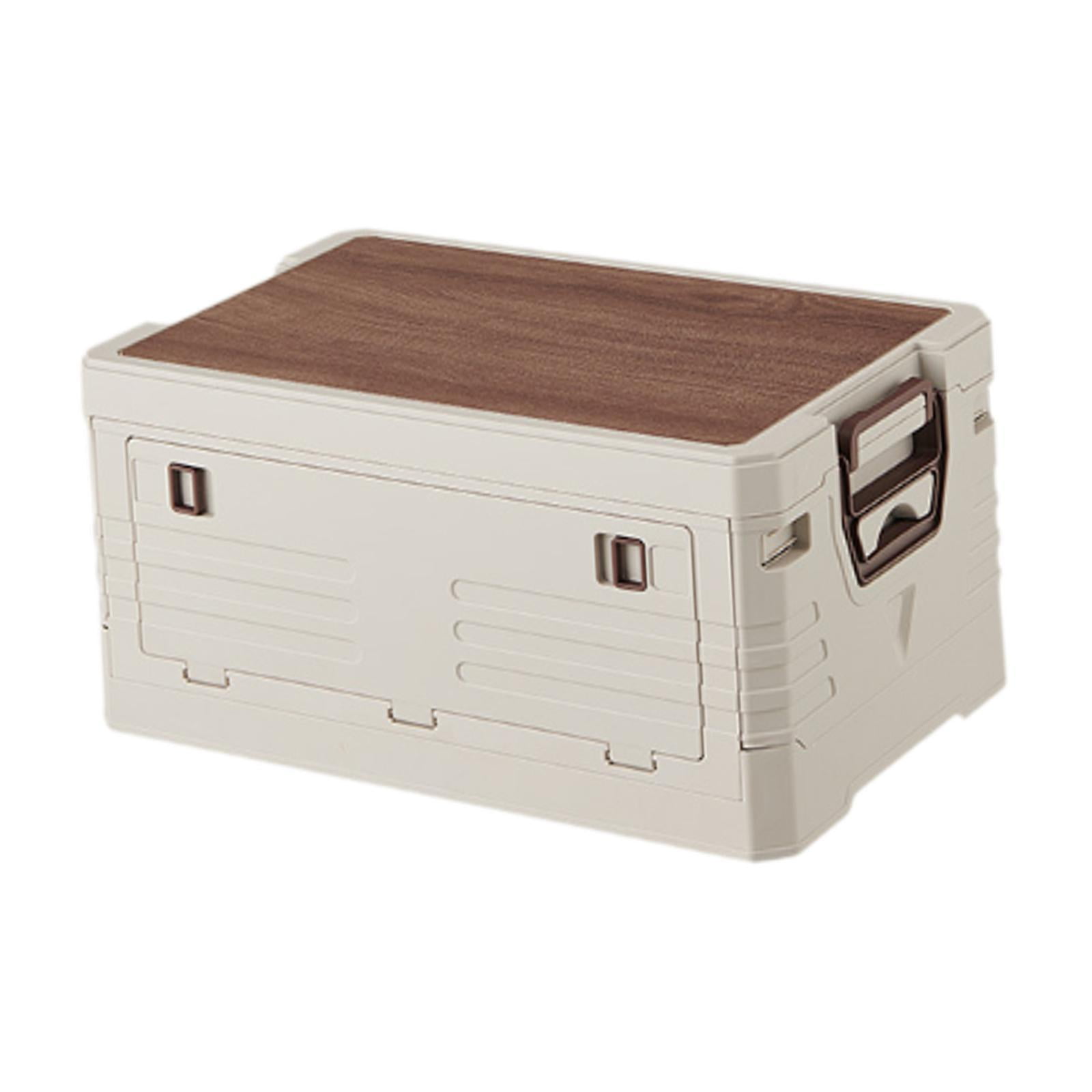 figatia Foldable Storage Bin Camping Storage Box with Handle Crate ...