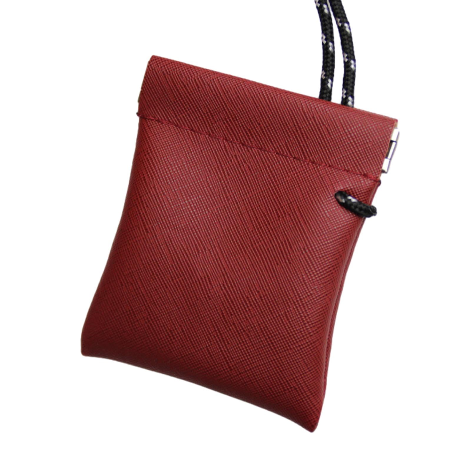 figatia Hanging Neck Pouch Earbuds Bag with Neck Lanyard Mini Container ...