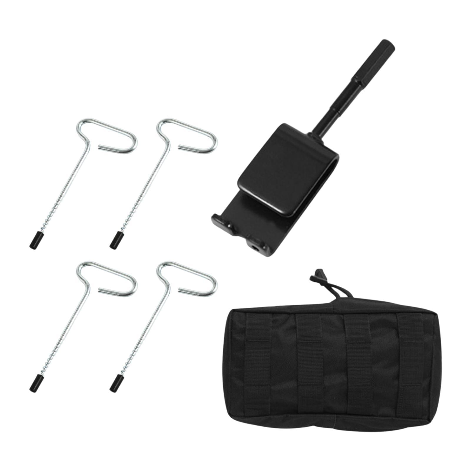 figatia Ice Anchor Drill Adapter Ice Auger Adapter Shaft,Threaded Tent ...