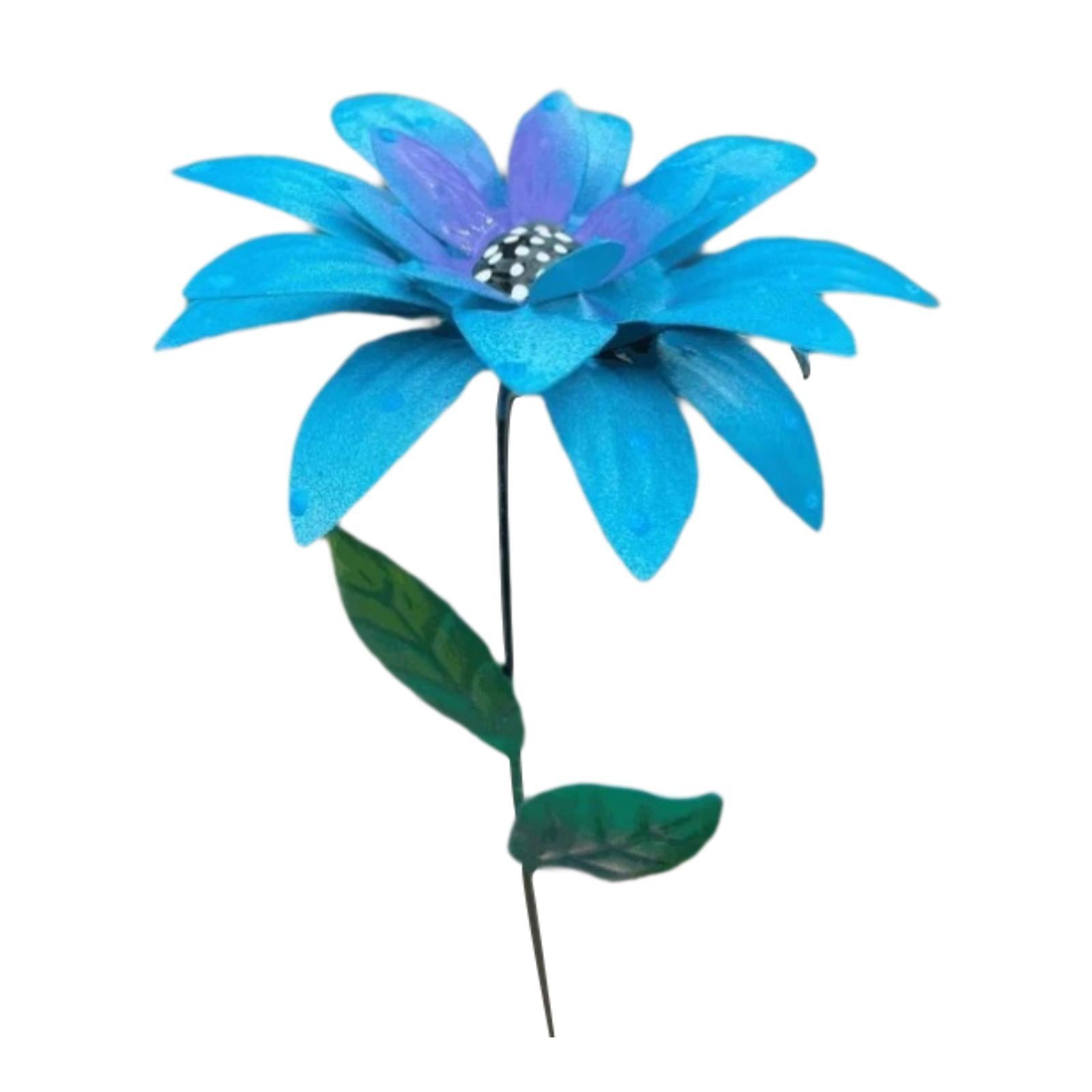 figatia Iron Flower Garden Stake Garden Flowers Stick Floral ...