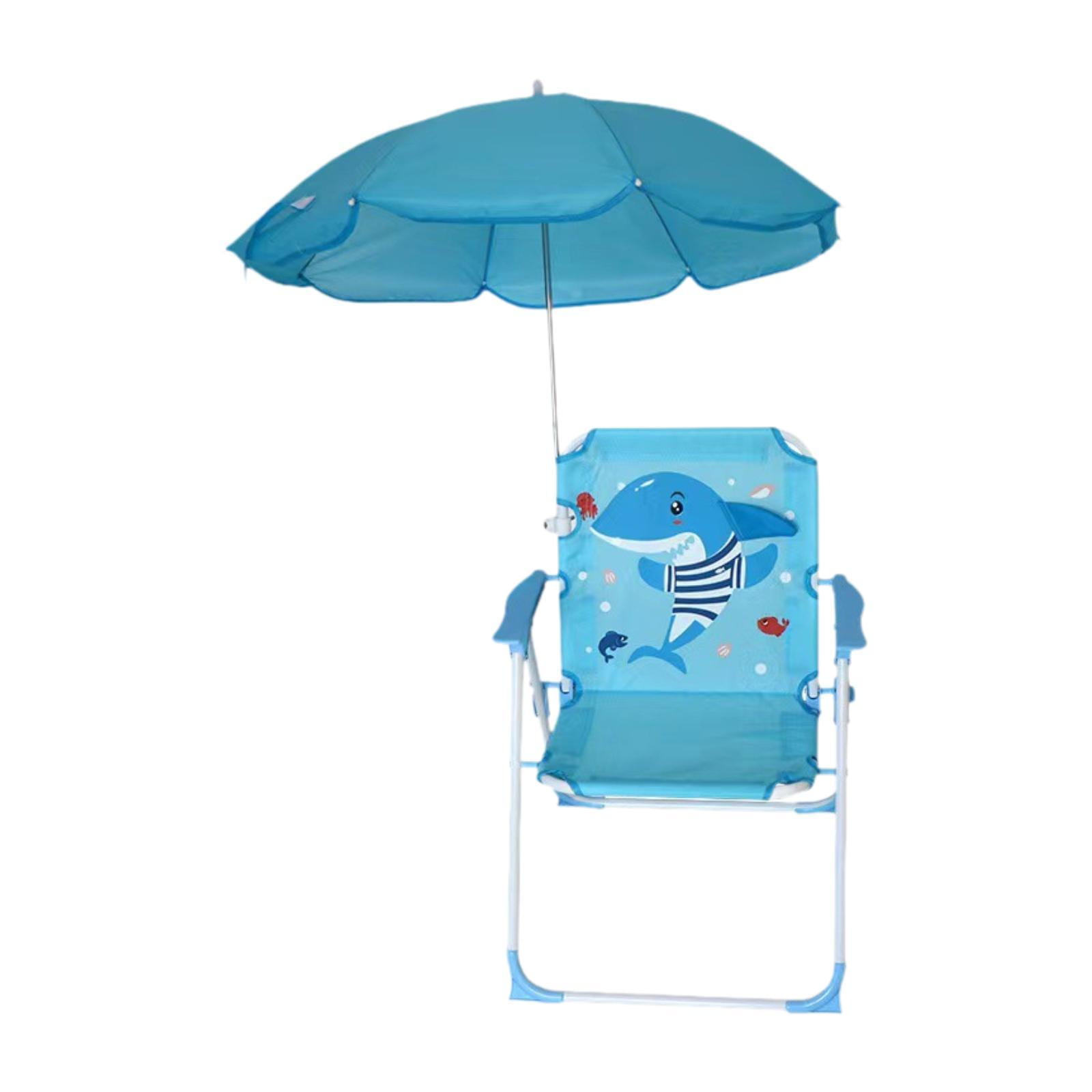 figatia Kids Beach Chairs with Umbrella Park Camping Chair for Fishing ...