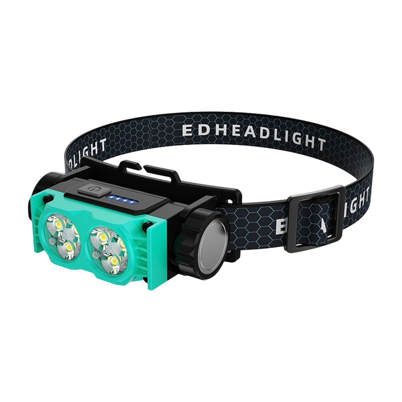 figatia LED Headlamp Rechargeable Torch Light Adjustable Headband Light ...