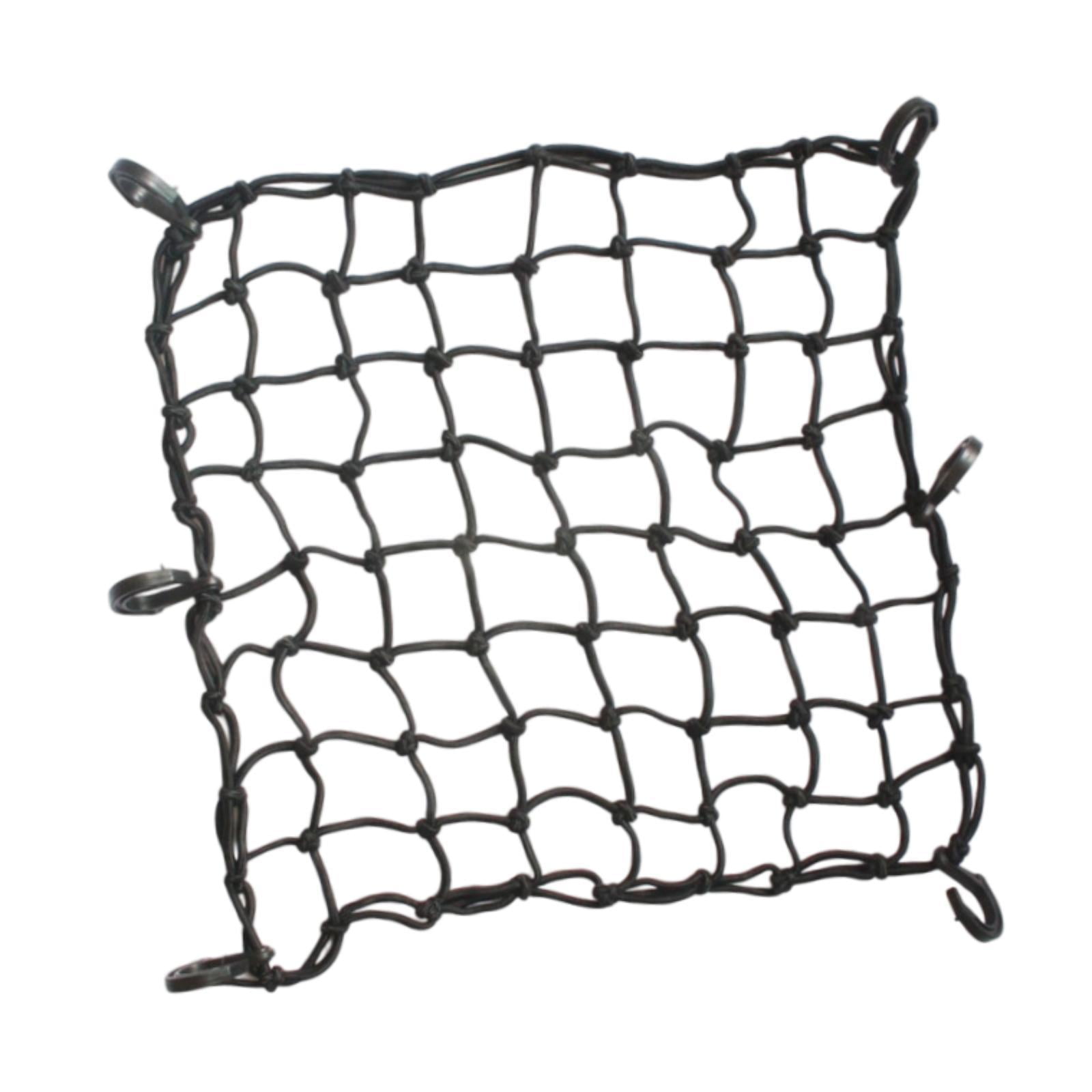 figatia Motorcycle Cargo Net with 6 Hooks Luggage Helmet Storage ...