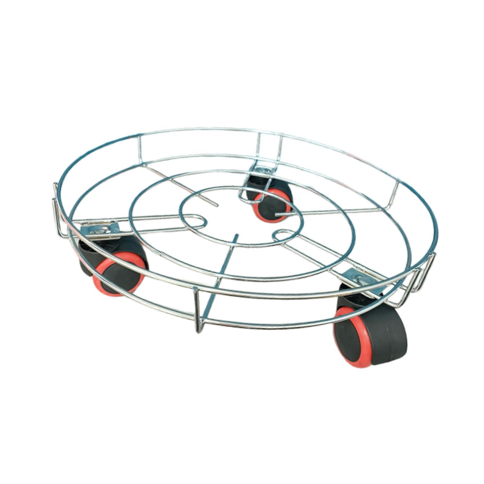 figatia Plant Planter Trolley with Caster Wheels Metal Plant Pot Mover ...