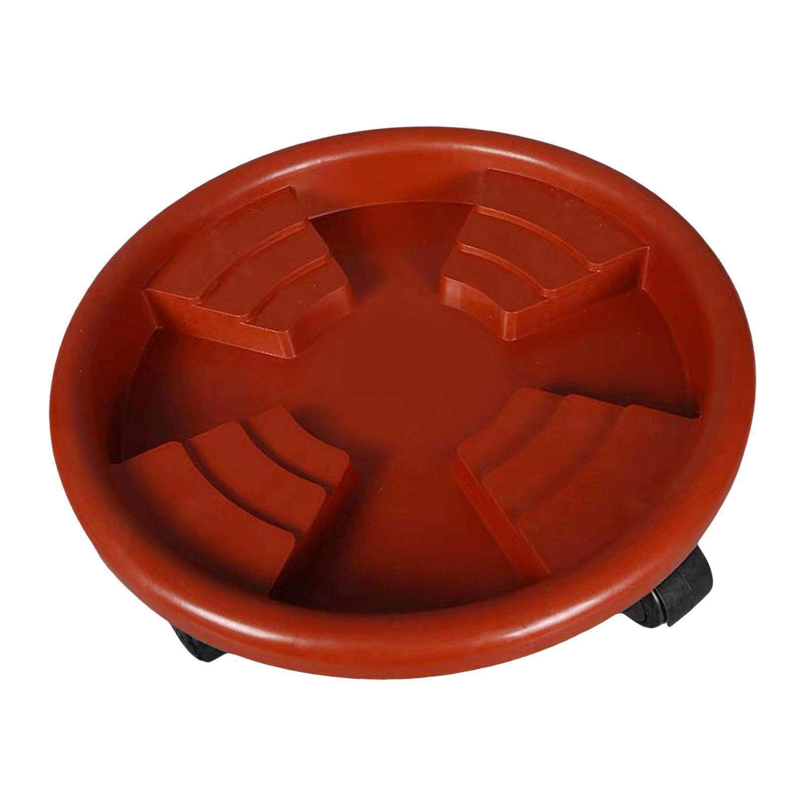 figatia Plant Trolley with Wheels Plant Saucer Roller Flowerpot Tray ...