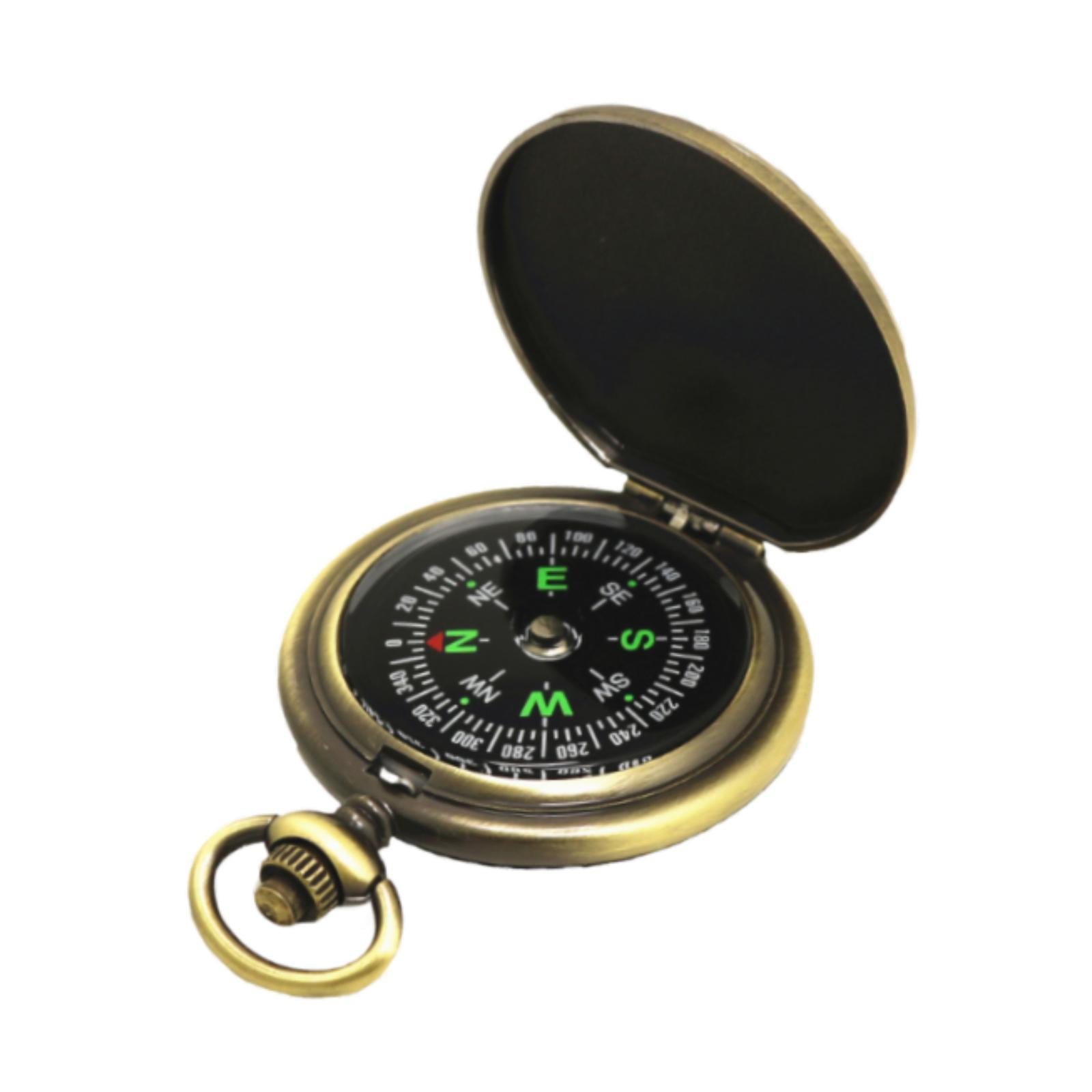 figatia Pocket Watch Compass Portable Navigation Compass Gauge Easy to ...