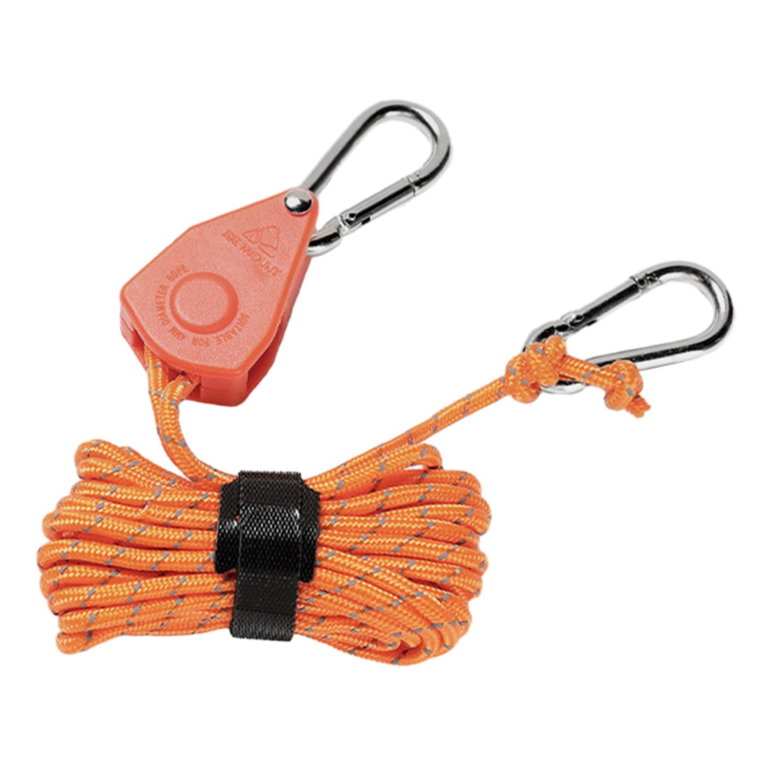 figatia Pulley Ratchet Rope Hanger Wind Rope Non Slip Camping Rope ...