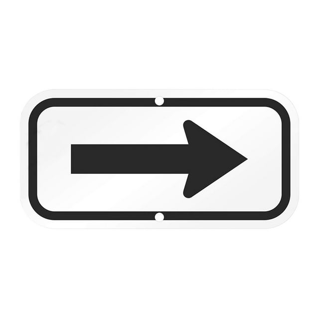 figatia Reflective Sign Direction Graphic Traffic Sign Weatherproof ...