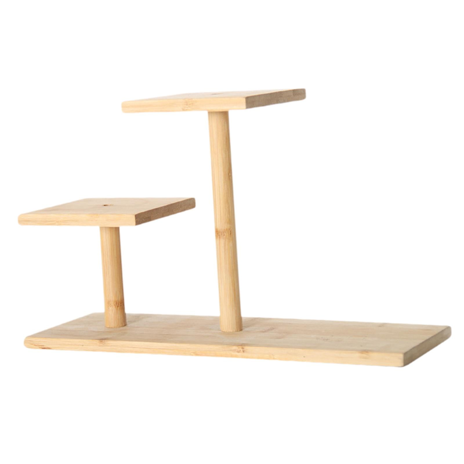 figatia Small Potted Plant Stand Tiered Plant Display Rack Wood Plant ...