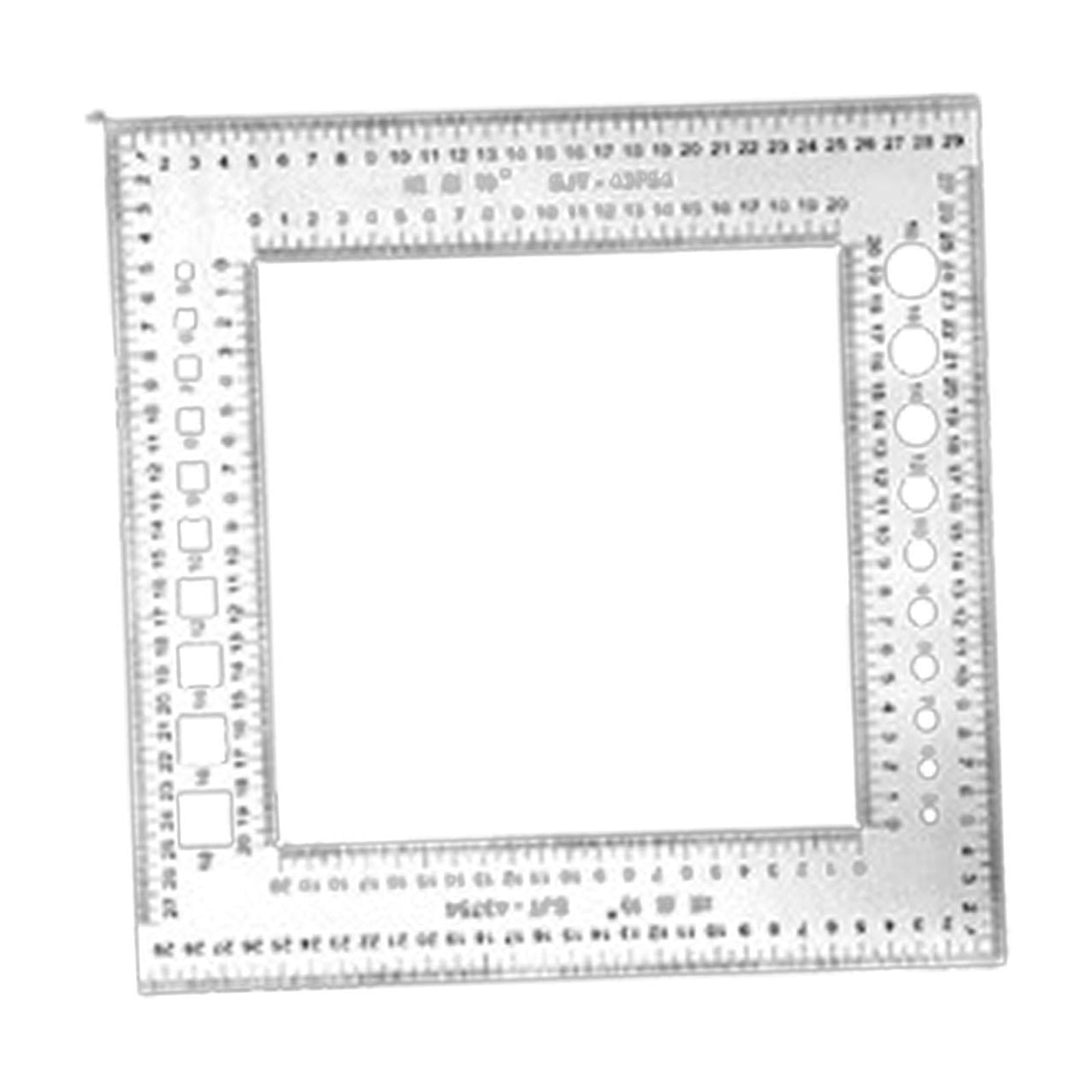 figatia Square Ruler Drafting Ruler Router Fence Square Framing Grid ...