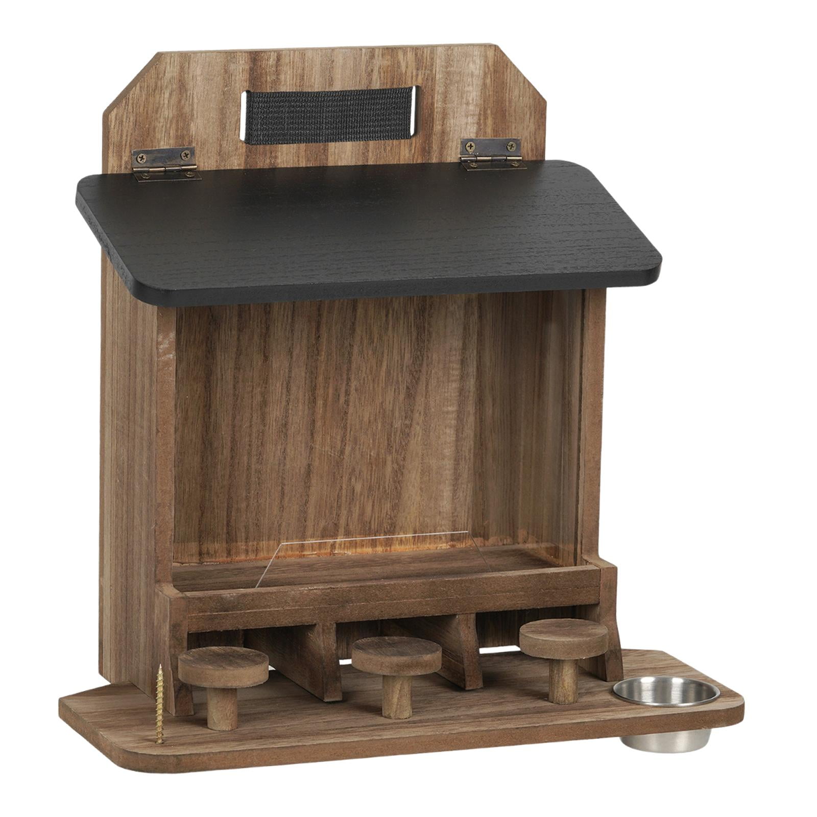 figatia Squirrel Feeder Box Feeding Station Sturdy Decor Stable Easy to ...