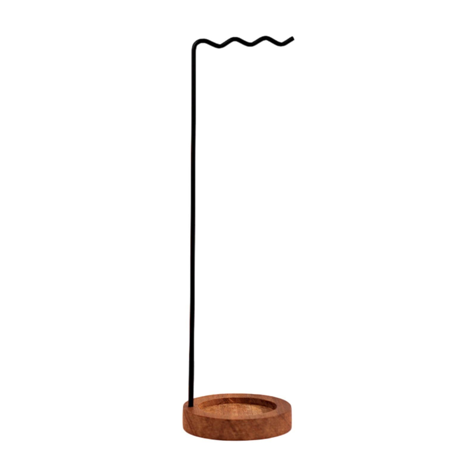 figatia Wind Chime Stand Calligraphy Brush Pen Holder with Wood Base ...