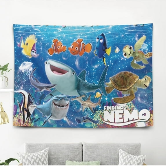 finding nemo Tapestry Backdrop Background Poster Gift for Bedroom for ...