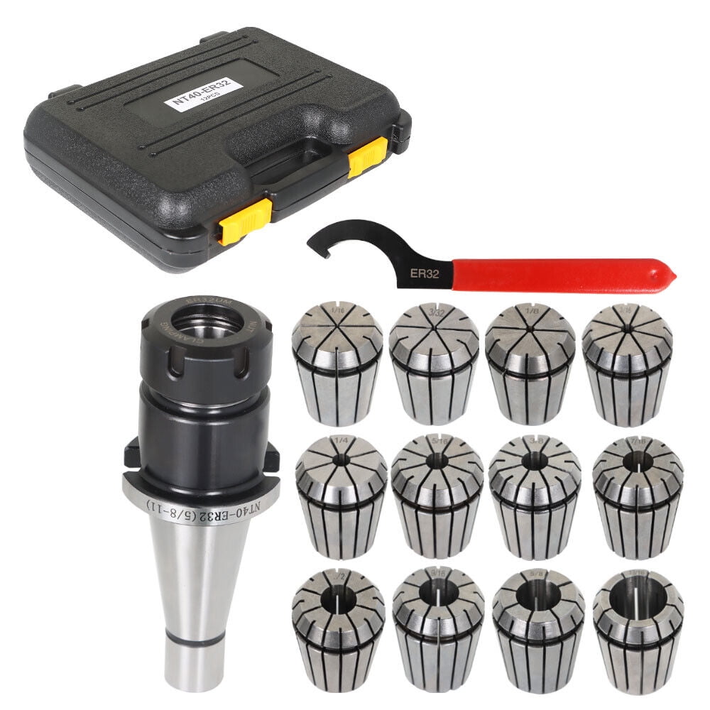 findmall 14-Piece ER-32 NMTB 40 Spring Collet Chuck Set - Walmart.com