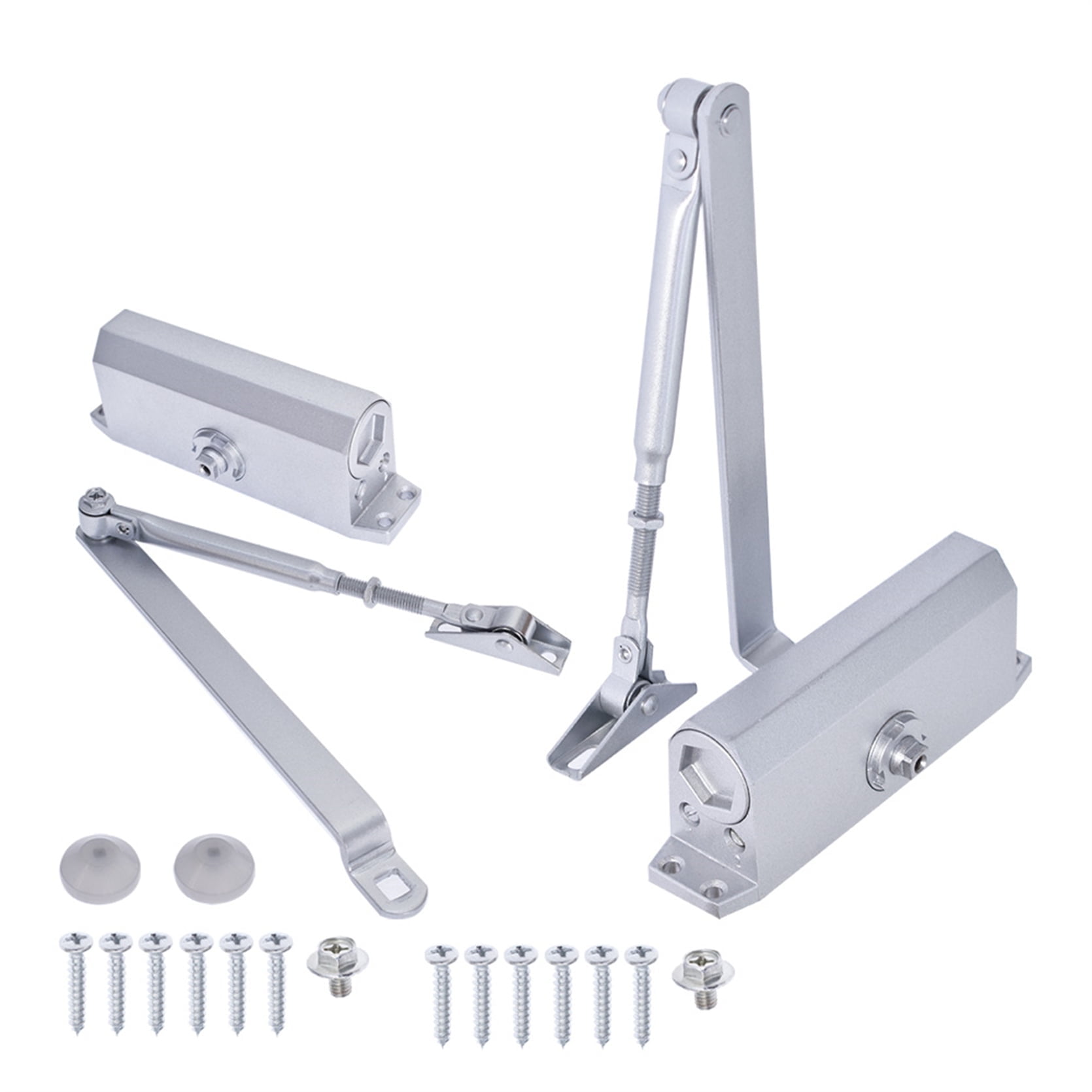 findmall 2Pcs Aluminum Commercial Door Closer Two Independent Valves ...