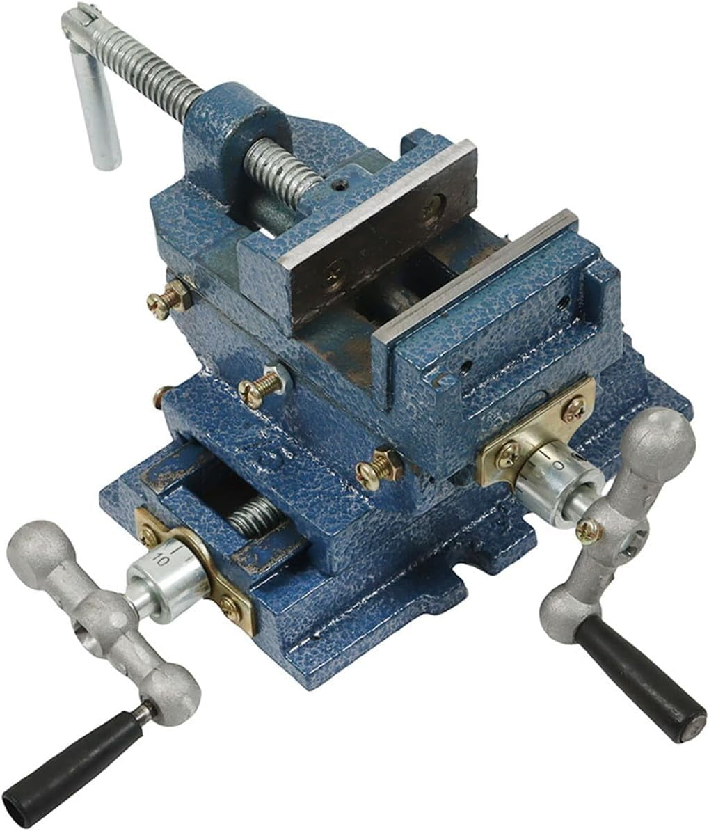 findmall 3 Inch Cross Slide Drill Press Vise Heavy Duty Benchtop ...