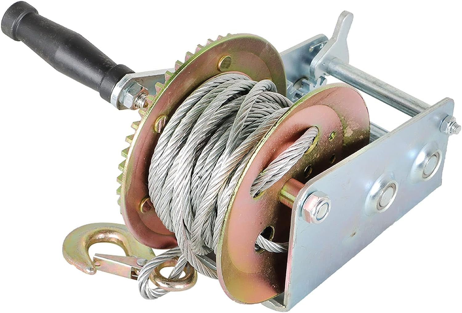 findmall 3500Lbs Heavy Duty Hand Winch Hand Crank Winch with 33ft Steel ...