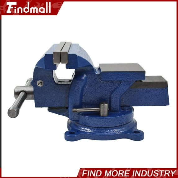 findmall 4" Bench Vise with Anvil Swivel Locking Base Table top Clamp ...