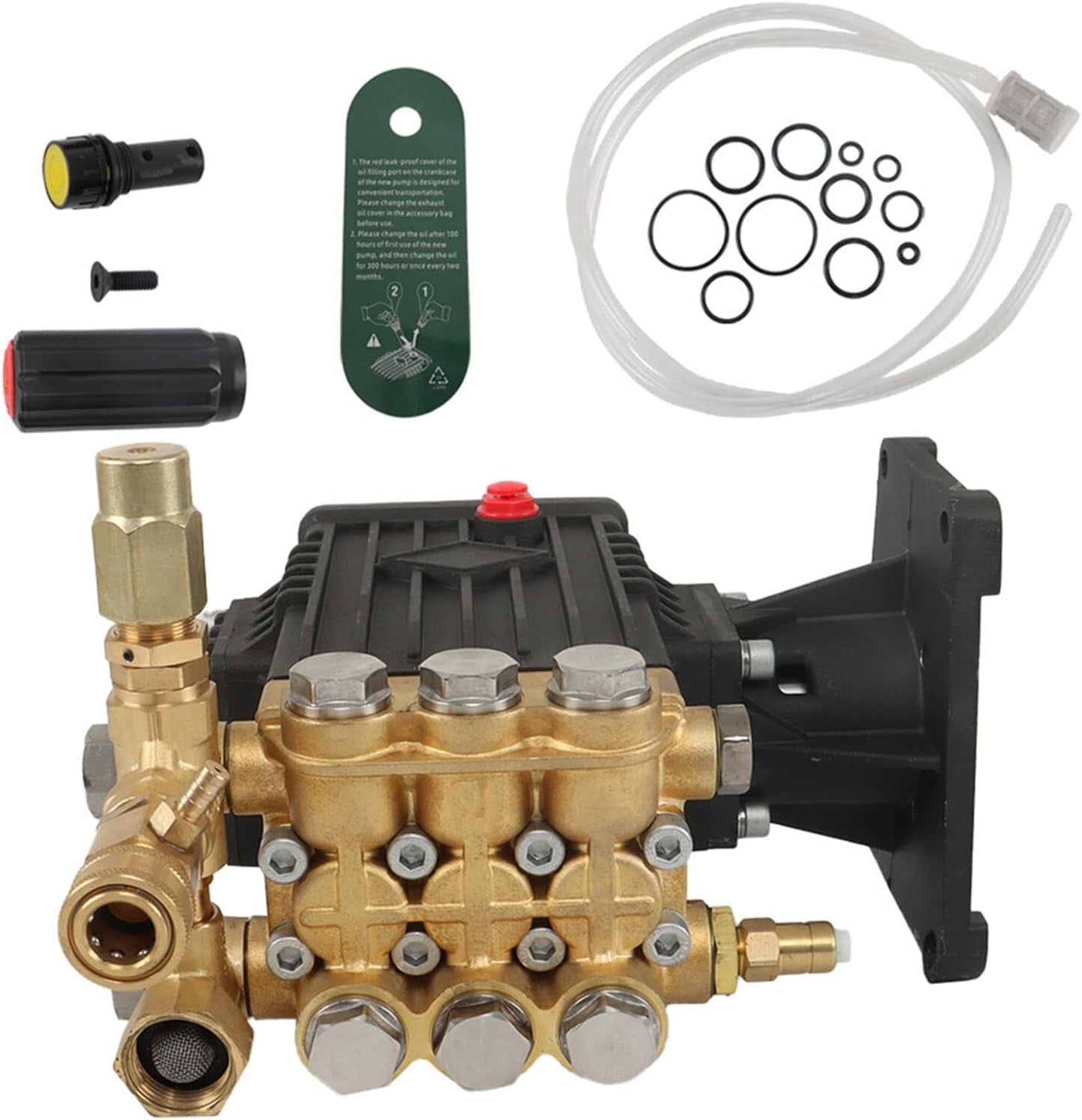 findmall 4000 PSI 4GPM 1in Shaft Horizontal Power Washer Pump Triplex ...