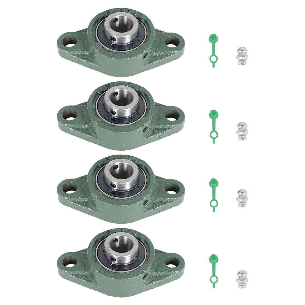 findmall 4PCS UCFL204-12 Solid Pillow Block Flange Mounted Bearing 3/4" Bore 2 Bolt - Walmart.com