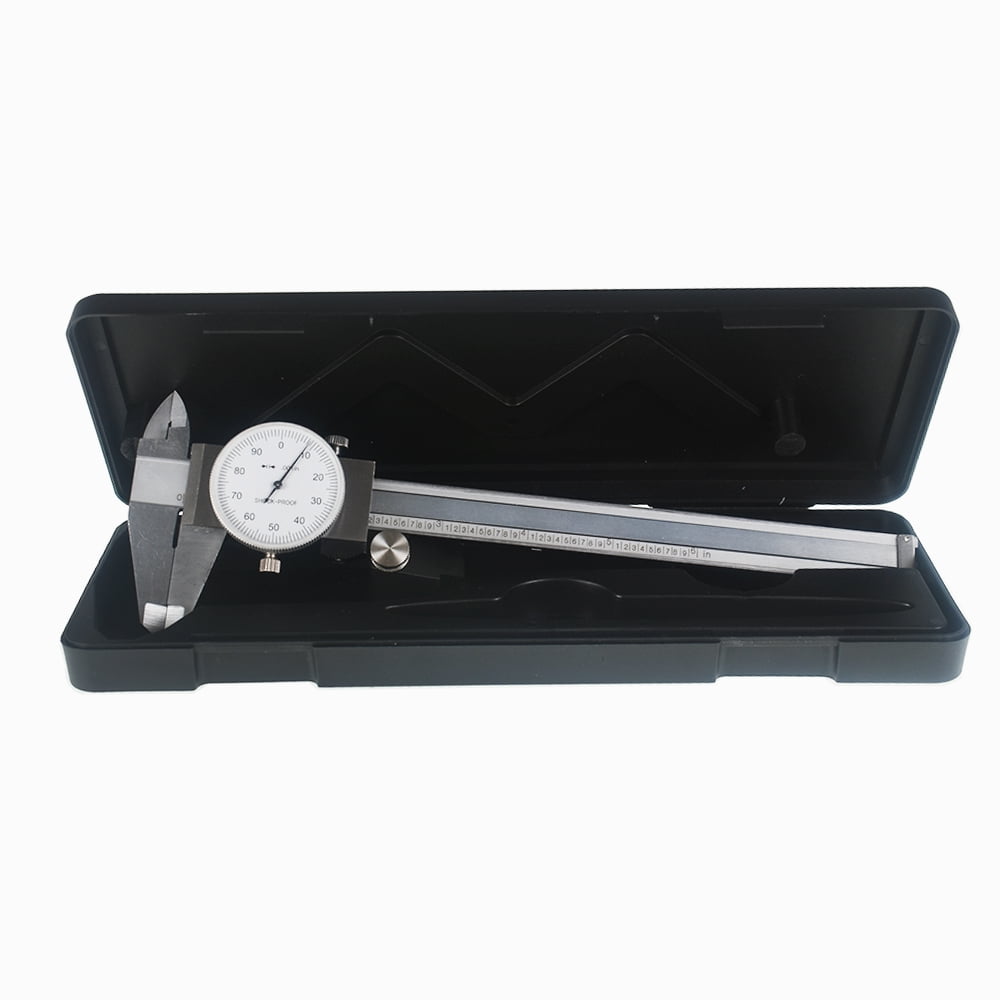 findmall 6" Dial Caliper 0.001 Stainless Steel Shockproof 4-Way ...
