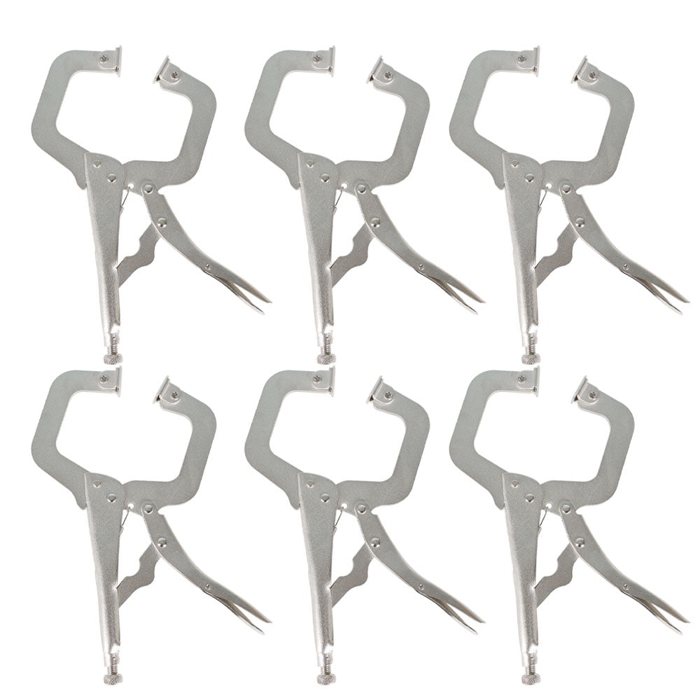 findmall 6Pcs 11 Inch Locking C Clamps with Swivel Pads Heavy Duty C ...