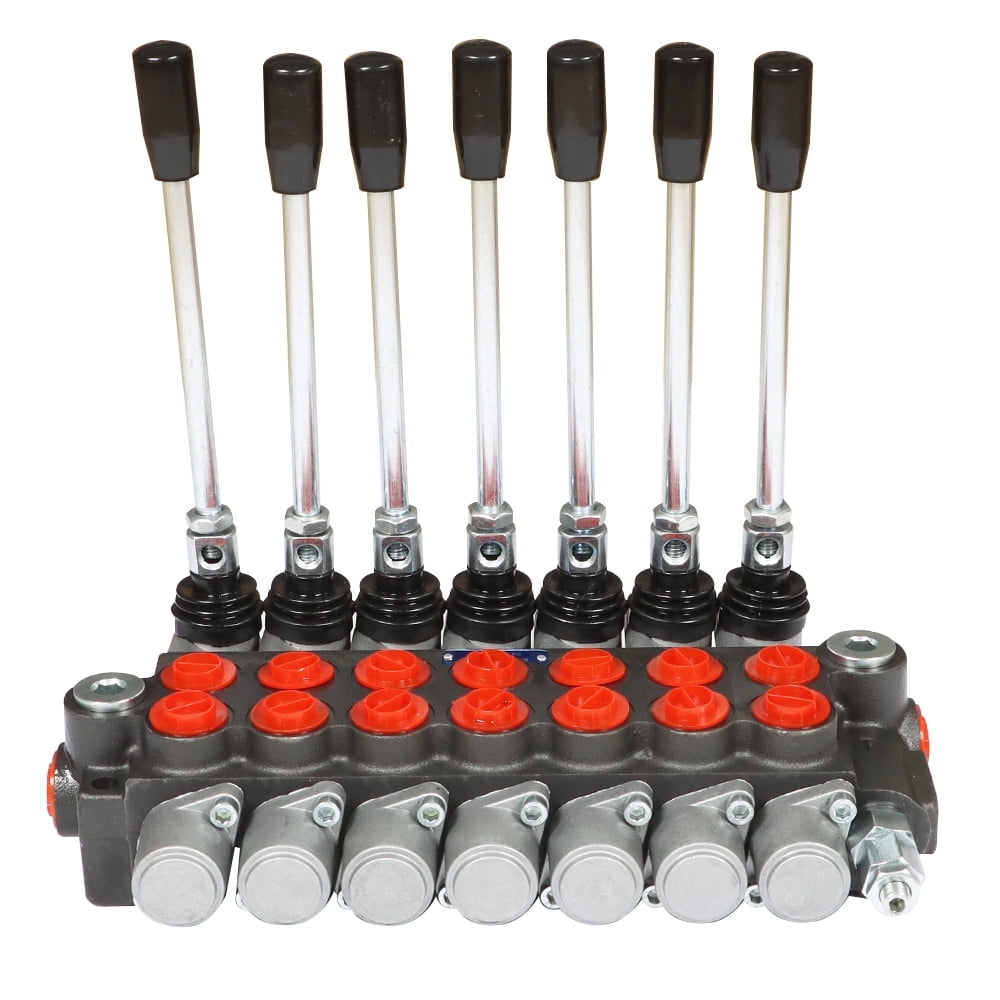 findmall 7 Spool Hydraulic Directional Control Valve 13Gpm Double ...