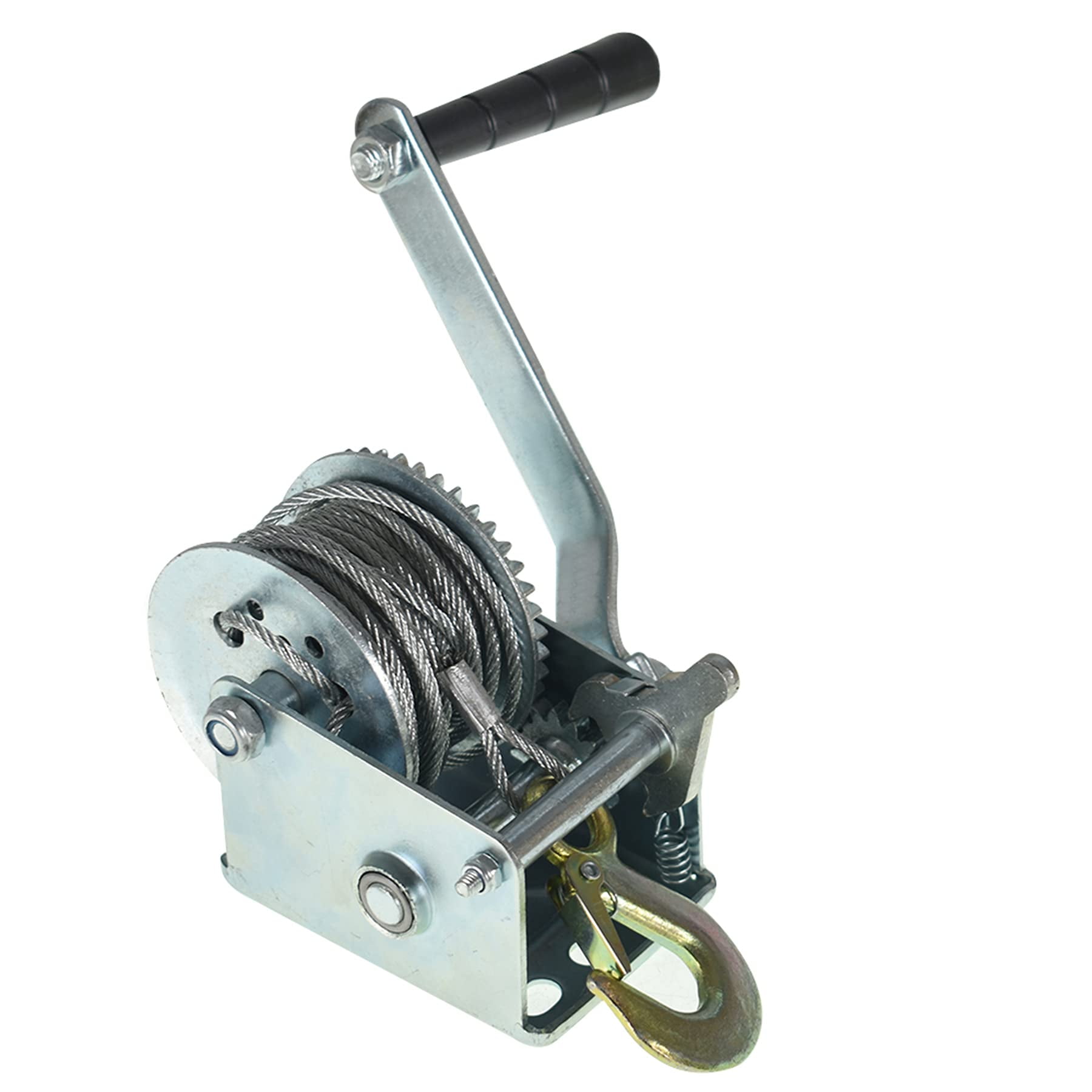 findmall 800lbs Hand Crank Winch with Hook Boat Trailer Winch with 8m ...